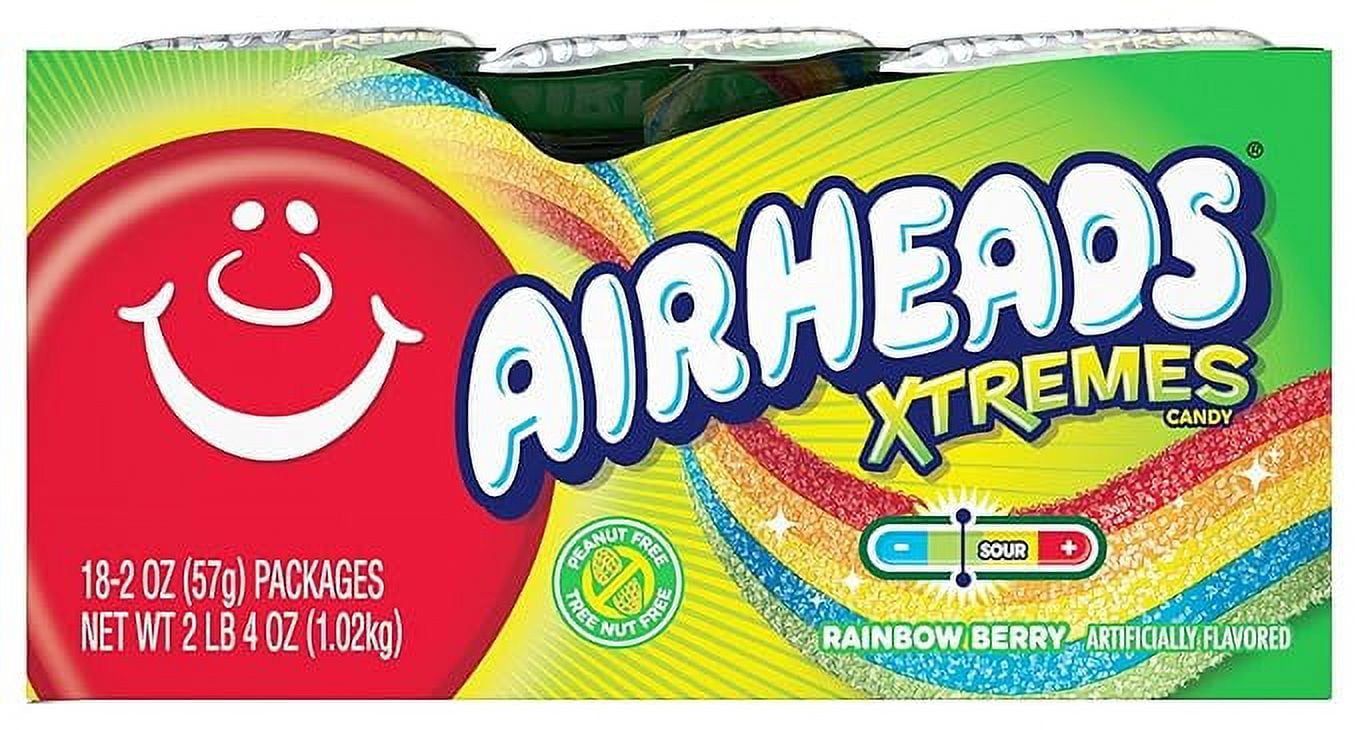 Perfetti Van Melle Xtreme Rainbow Berry Sweetly Sour Belt Airhead ...