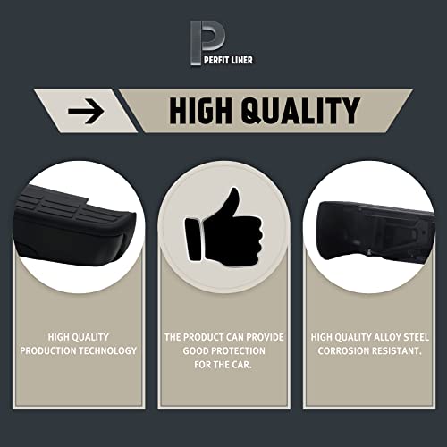 Perfit Liner Rear Black Step Bumper Assembly Compatible With 1999-2007 ...