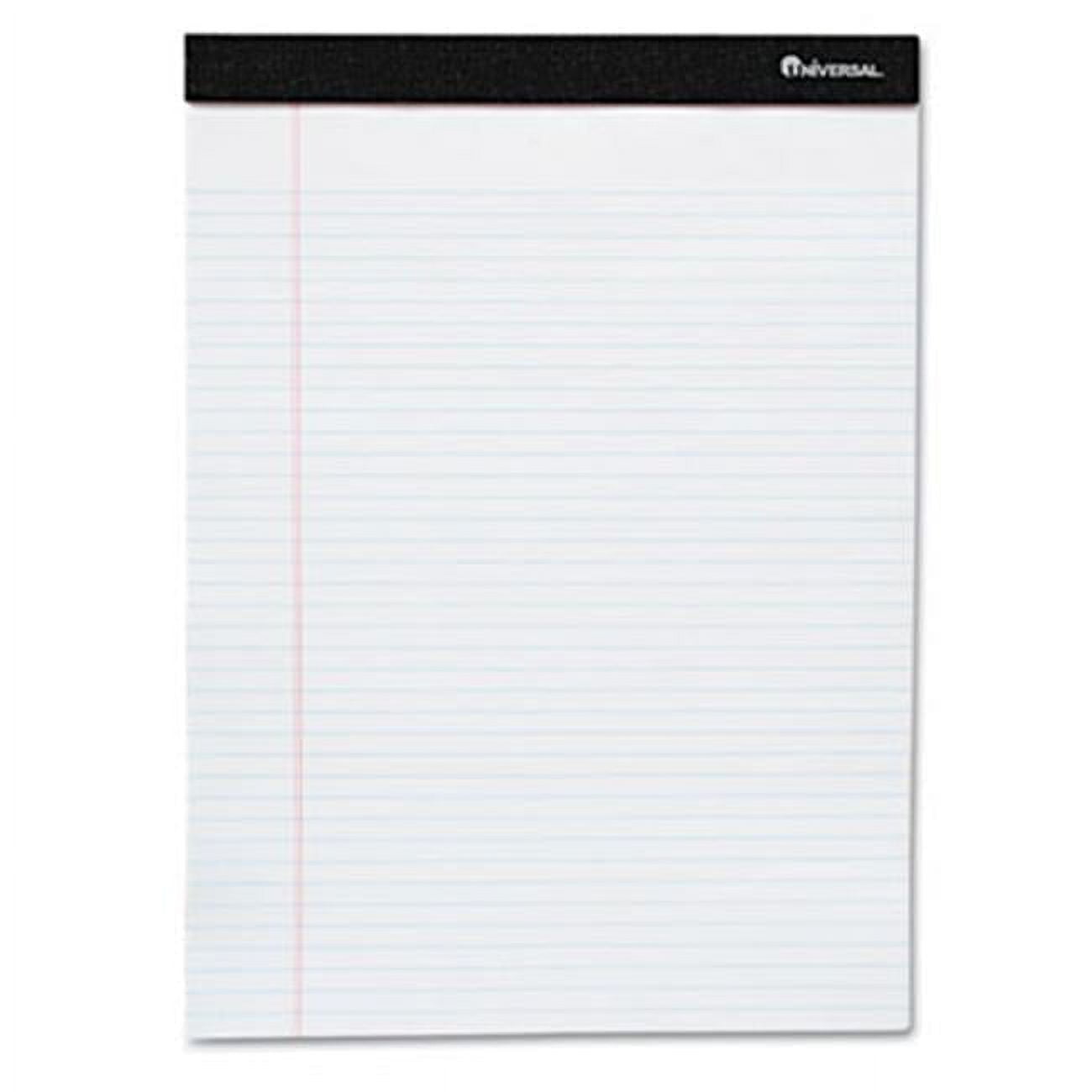 Perforated Edge Ruled Writing Pads- Jr. Legal- 6-Pack- White - Walmart.com