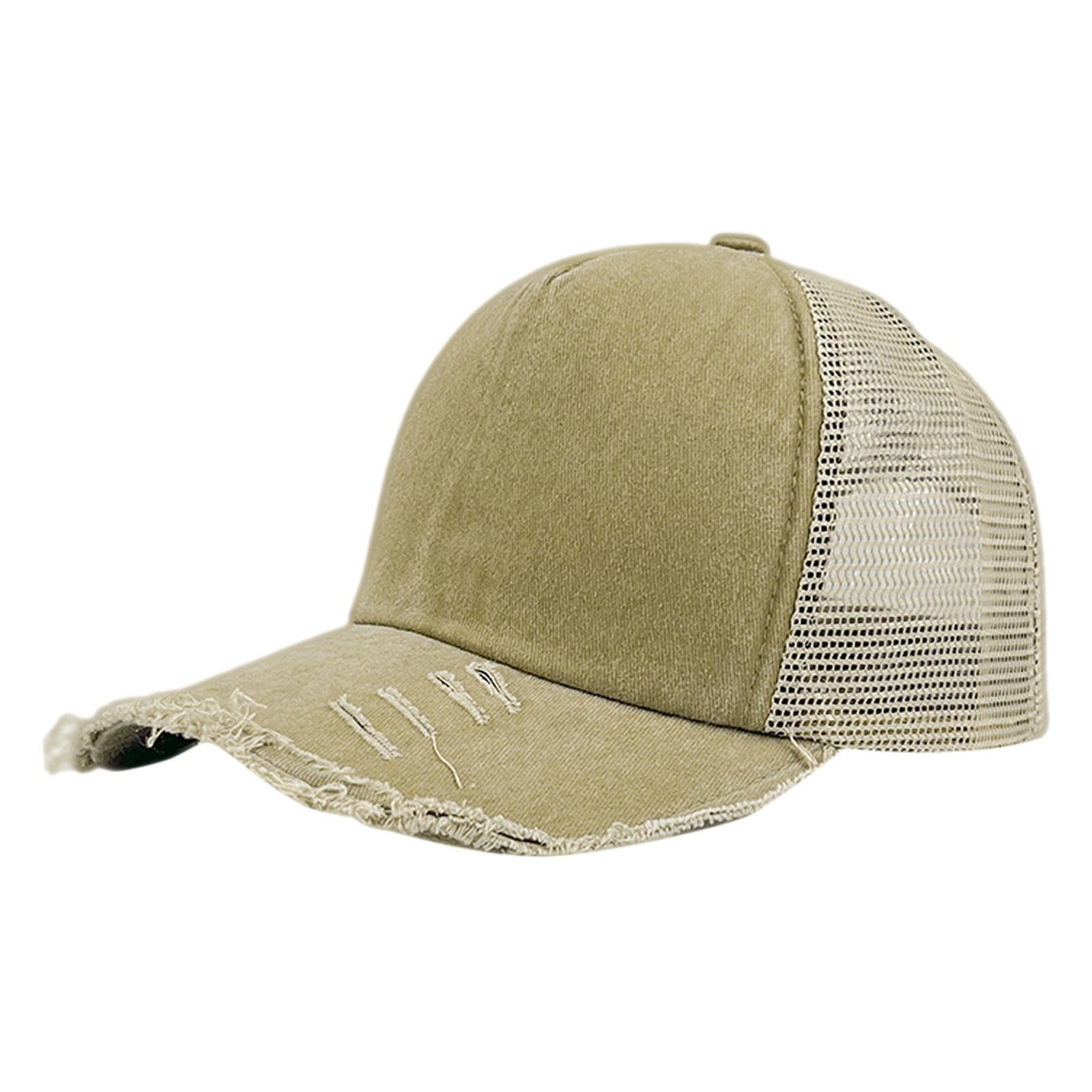 Perforated Hem Denim Shading Female Fashion Versatile Baseball Cap 412 ...