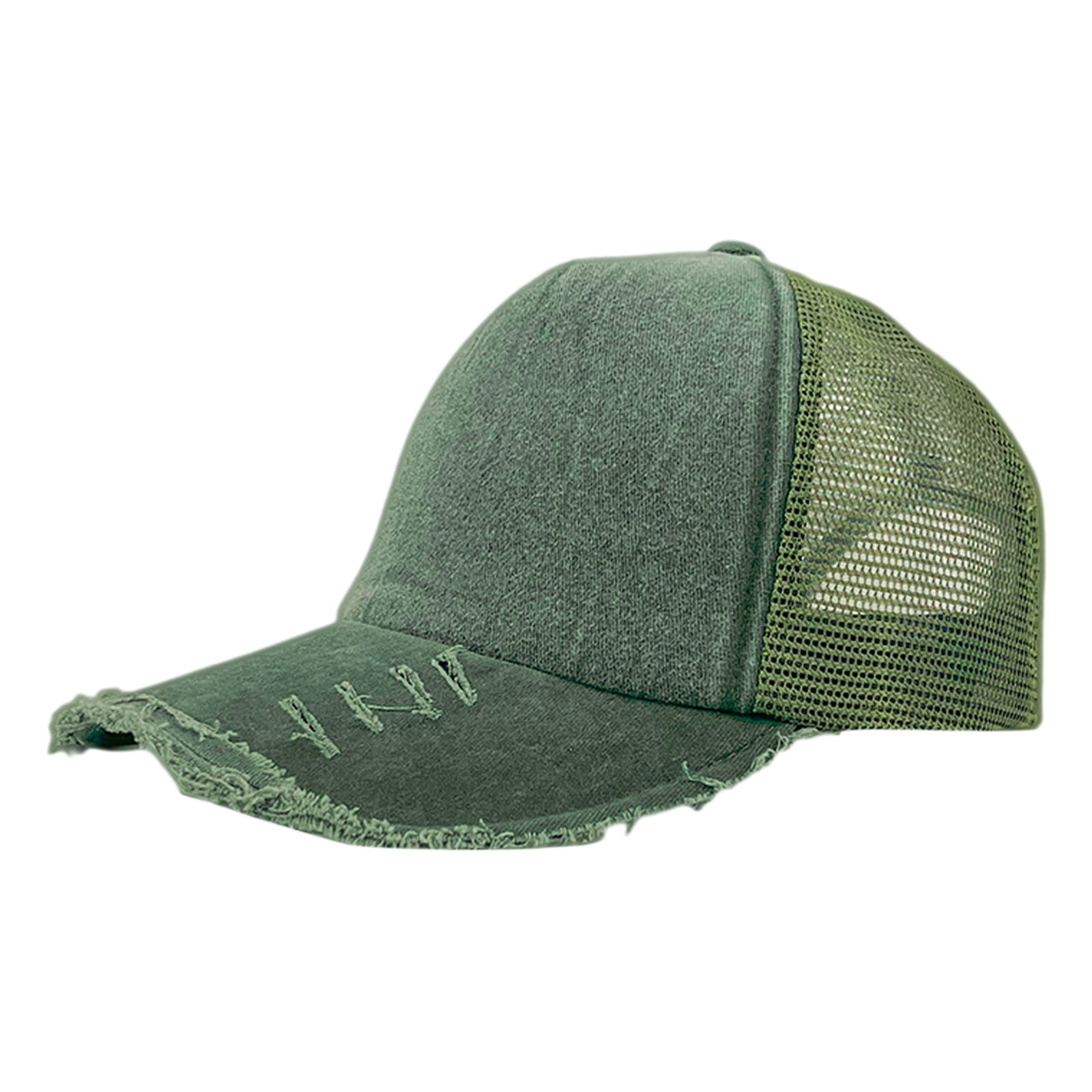 Perforated Hem Denim Shading Female Fashion Versatile Baseball Cap 412 ...