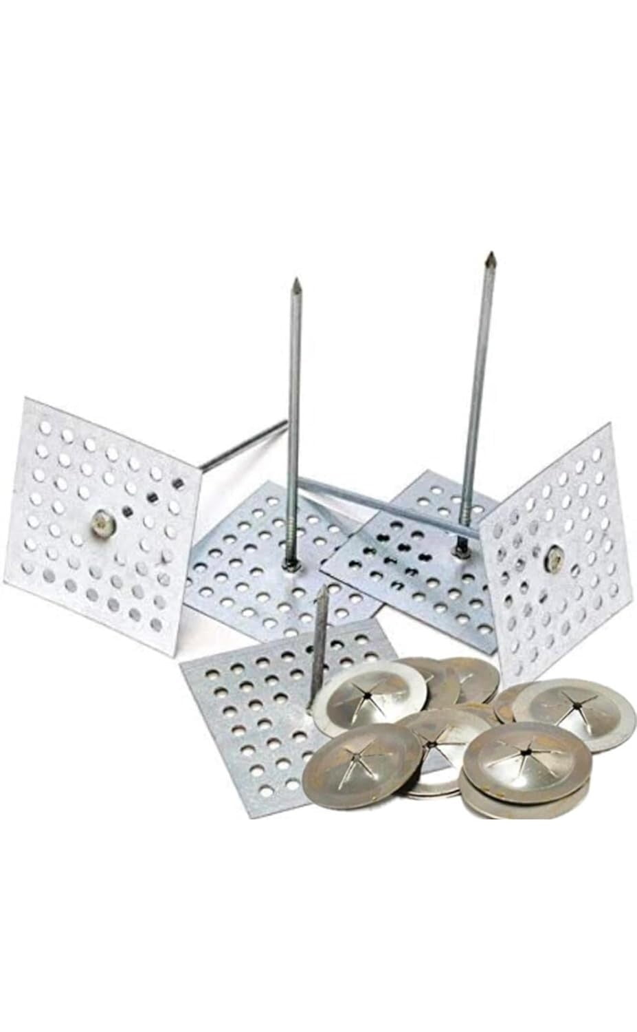 Perforated Insulation Pins 4-1/2 In.(100 pcs) with Self-Locking Washers ...