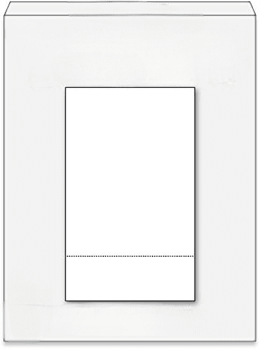 Perforated Paper, 3" From Bottom, Horizontal on White 24# LEGAL Size ...