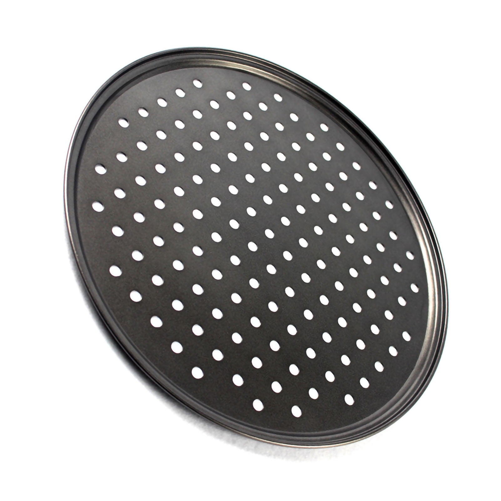 Perforated Pizza Pan Non Stick Baking Easy Unmolding Firm Bottom Vented ...