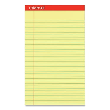 TOPS Legal Pad, 50 Sheets, 8.5x14, Wide/Legal Rule, Perforated, Canary ...