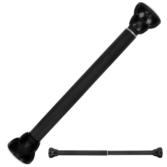 Perforated Shower Curtain Rod Clothing Drying Flexible Spring Bar ...