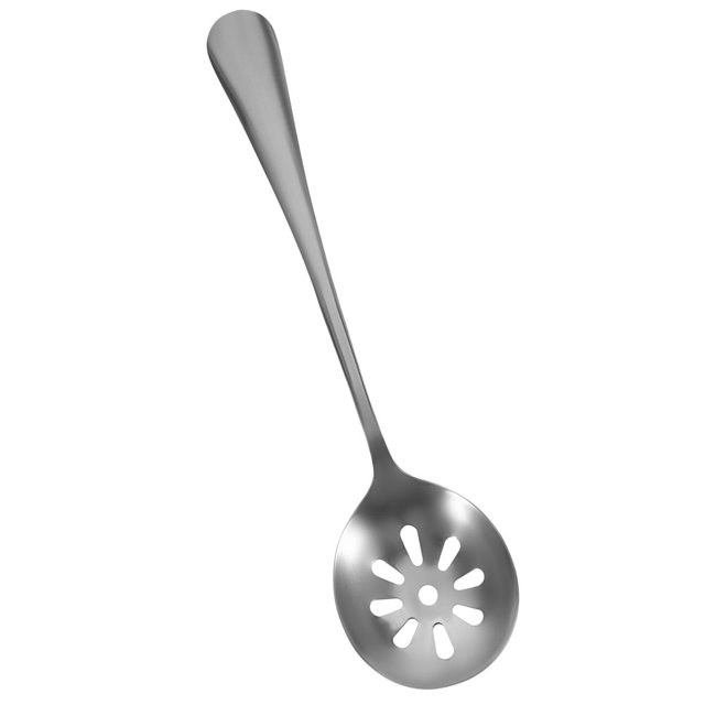 Perforated Stainless Steel Restaurant Serving Spoon Slotted Spoon ...