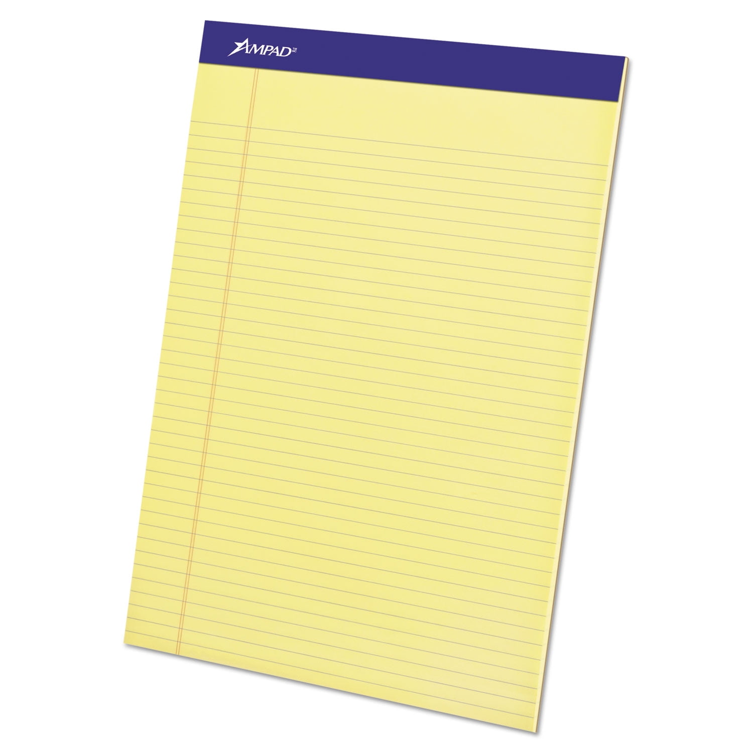 Perforated Writing Pads, Narrow Rule, 50 Canary-Yellow 8.5 X 11.75 ...