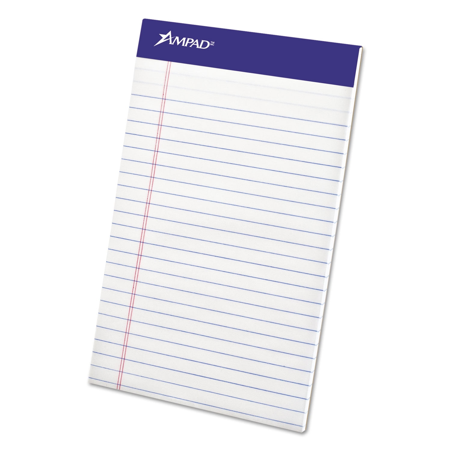 Perforated Writing Pads, Narrow Rule, 50 White 5 X 8 Sheets, Dozen ...