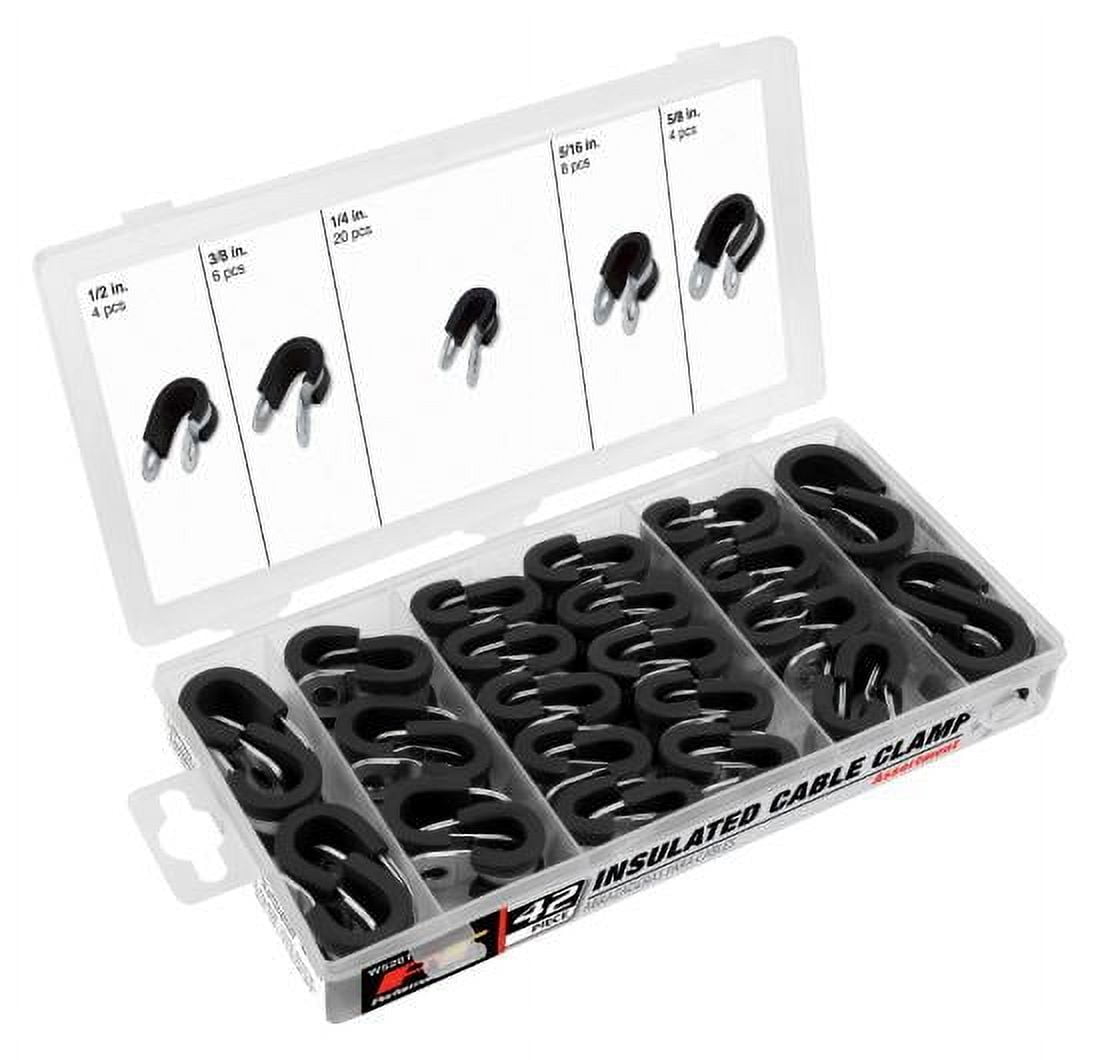 Perform Tool W5261 Assortment Insulated Clamp, 42 Piece - Walmart.com