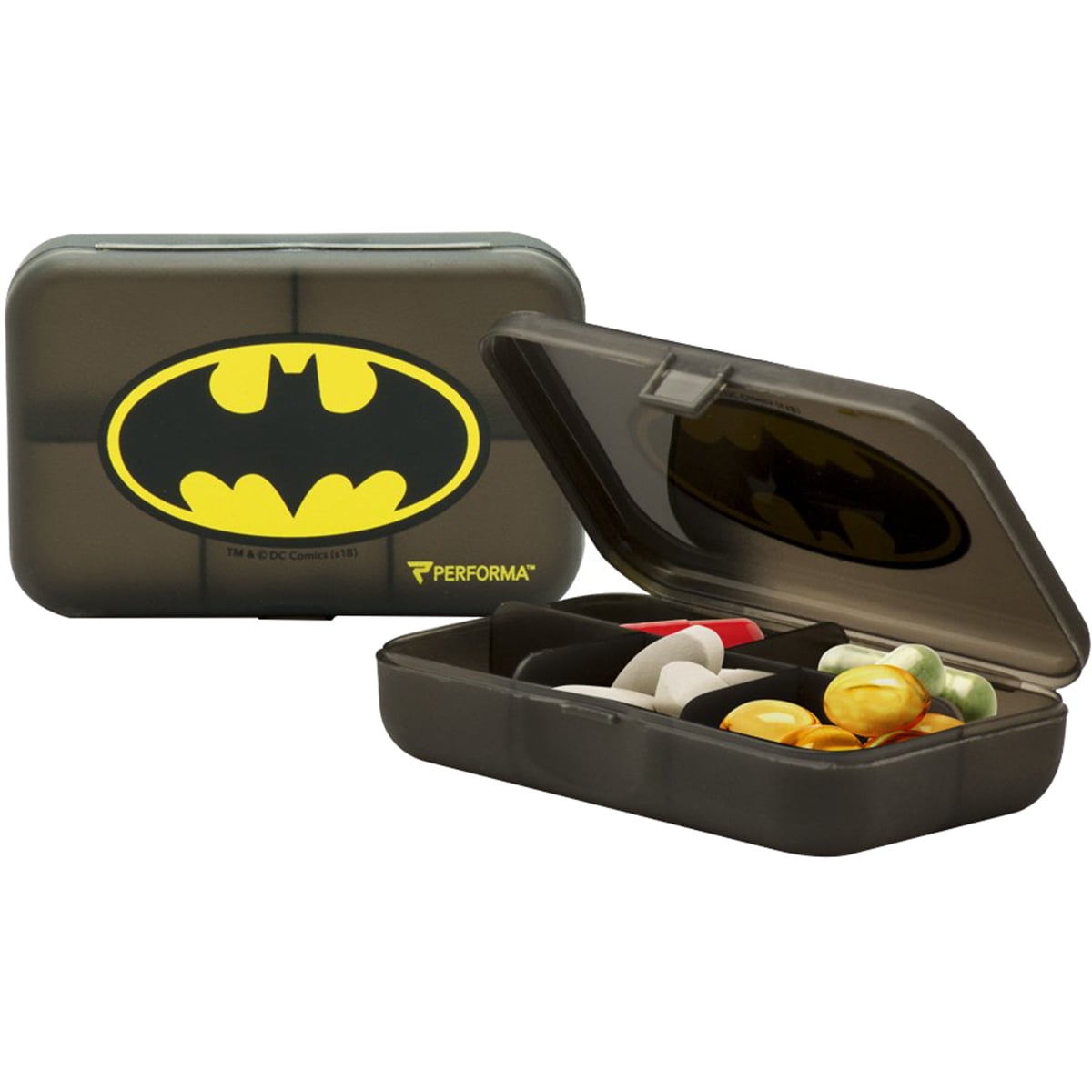 Performa Daily Pill Container Case - Batman - Dishwasher safe and BPA ...