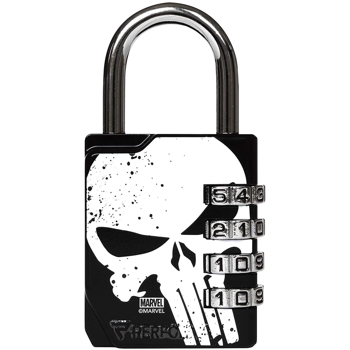 Performa Ultra Premium Embossed 4-Dial Combination Gym Lock - Punisher ...