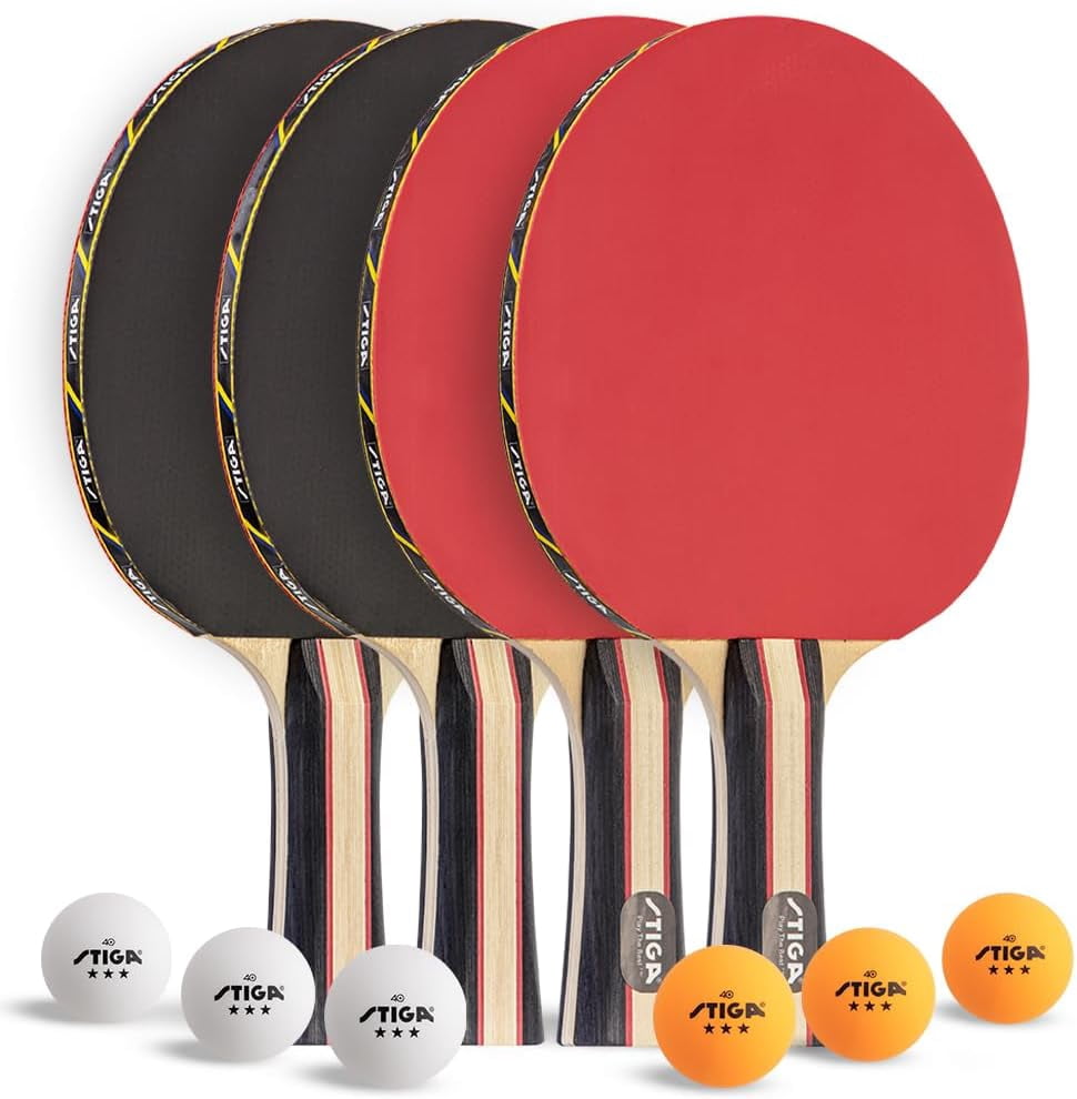 Performance 2 or 4 Player Table Tennis Set – USATT Approved Rackets and ...