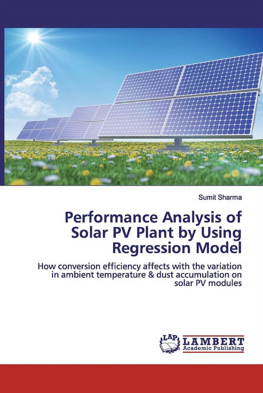 Performance Analysis of Solar PV Plant by Using Regression Model ...