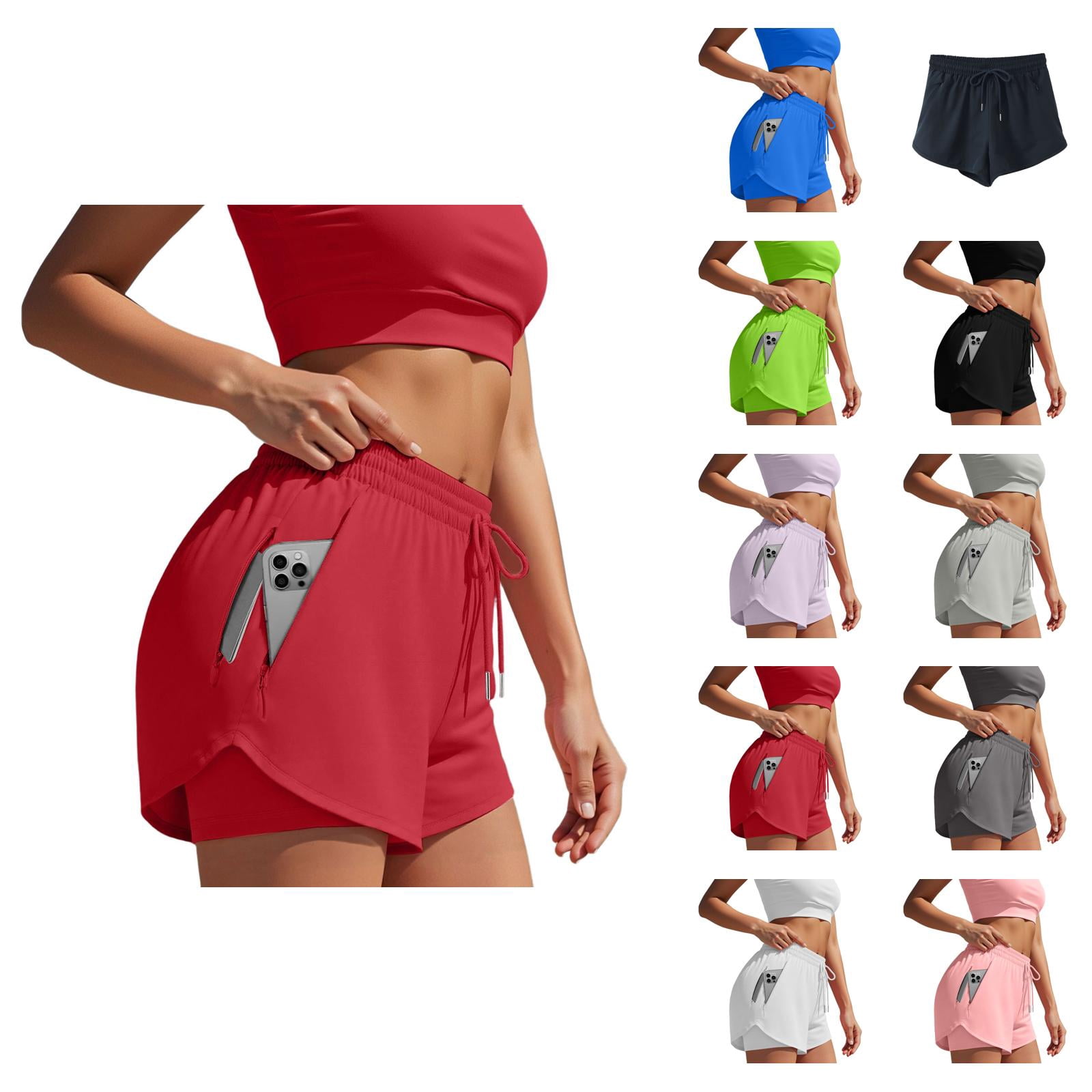 Performance Athletic Shorts With Built In Litted Liner For Running And ...