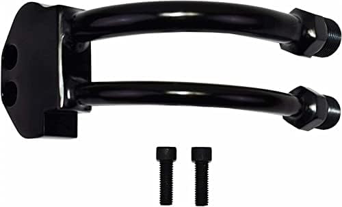 Performance Black A/C Compressor Curved Manifold Compatible with Sanden ...