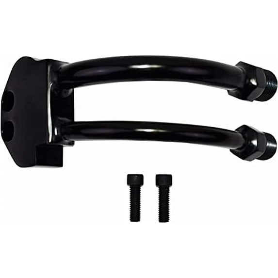 Performance Black A/C Compressor Curved Manifold Compatible with Sanden ...