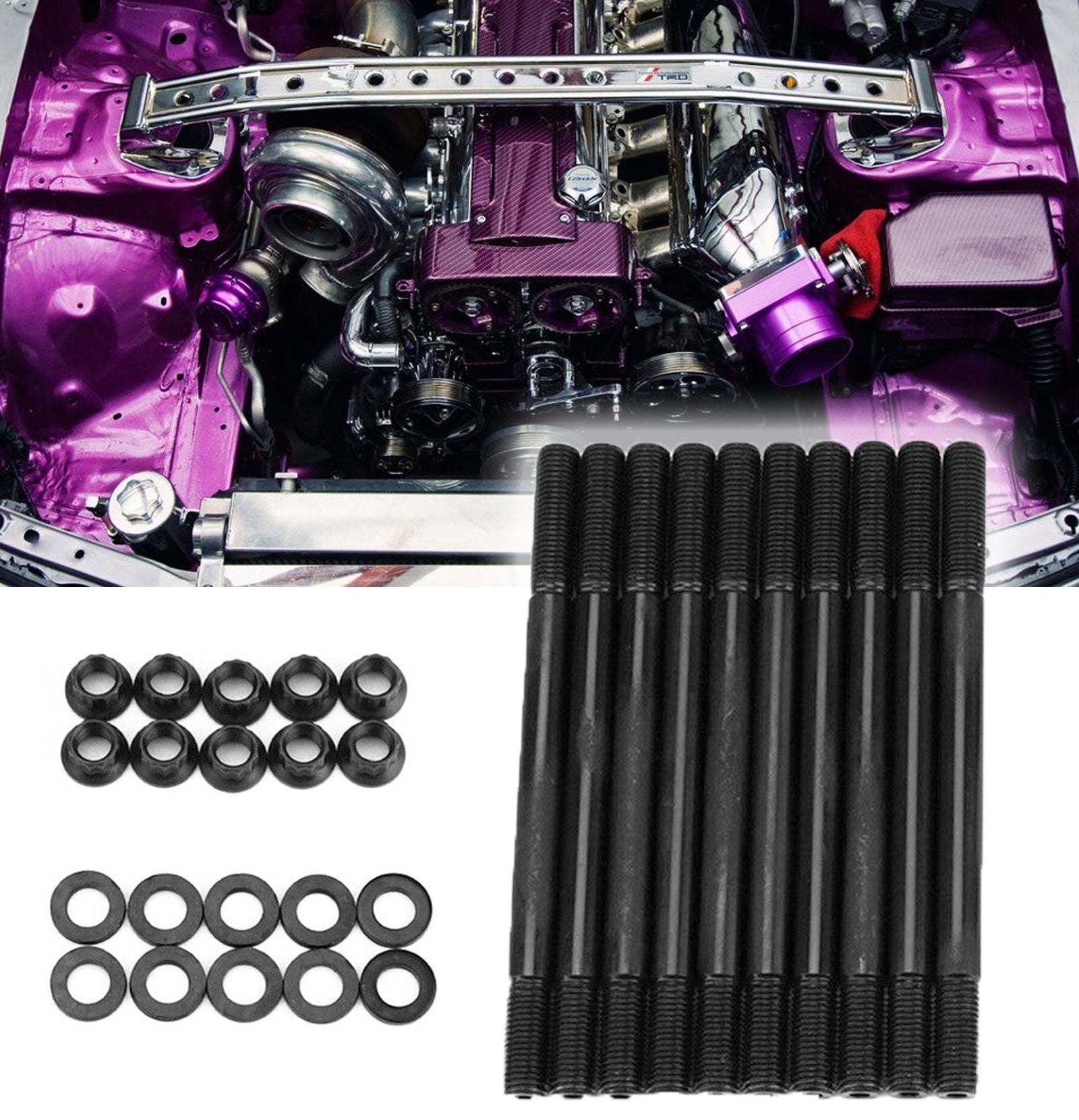 Performance Cylinder Head Stud Kit For Toyota Supra 3.0L 2JZ-GE 2JZ-GTE ...
