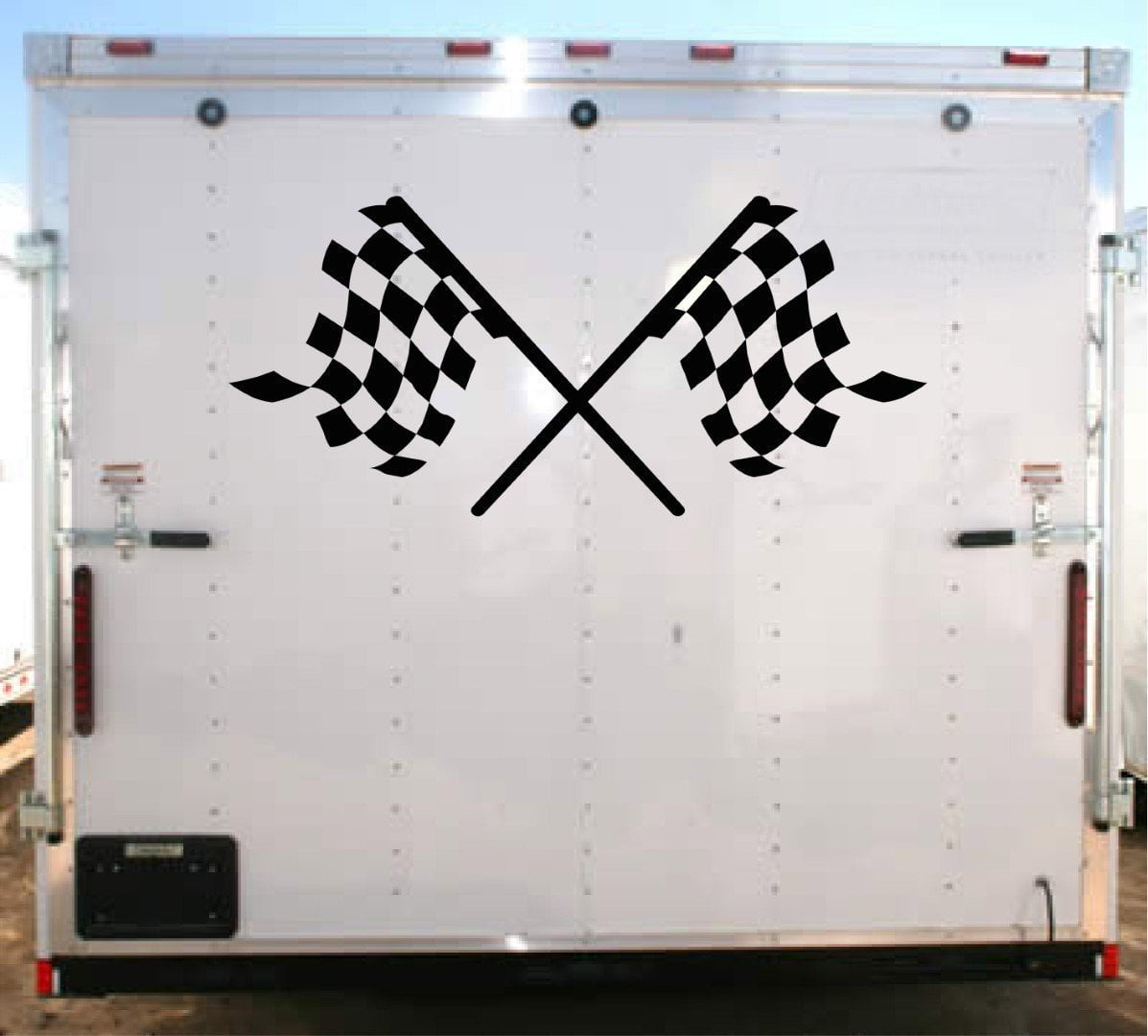 Performance Flag Decal Trailer - Racing Decal - Trailer Sticker ...