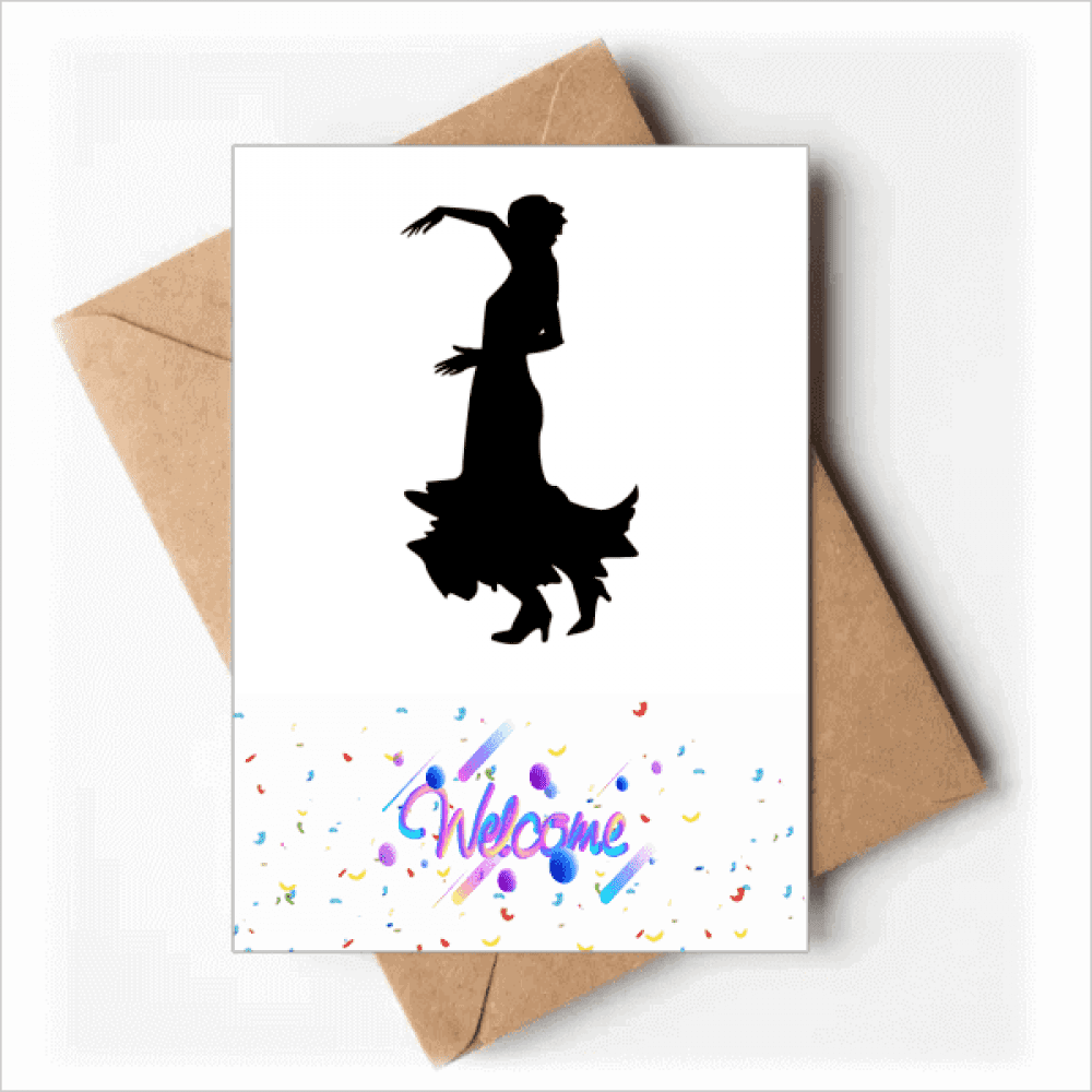 Performance Folk Dance Dancer Welcome Back Greeting Cards Envelopes ...