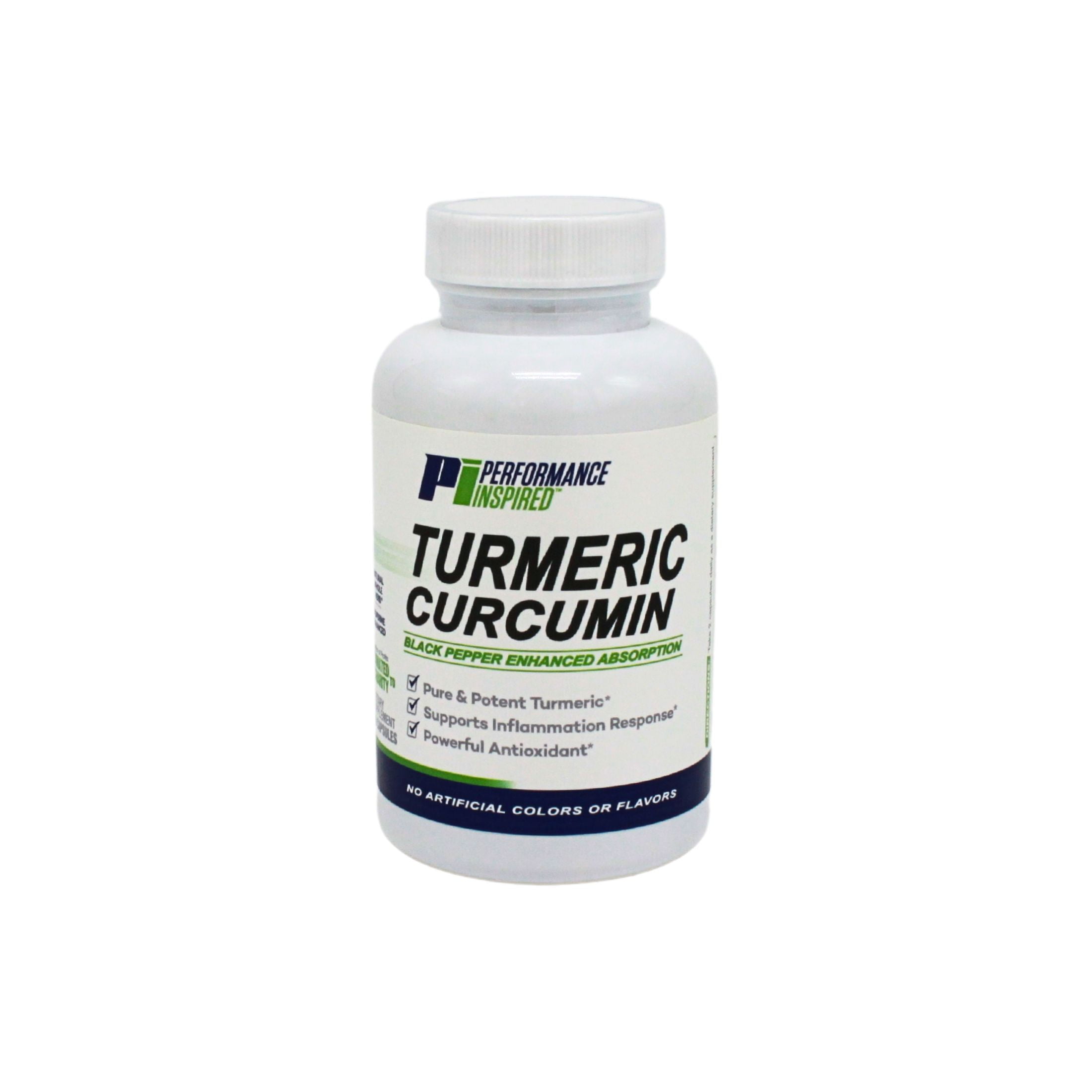 Performance Inspired Nutrition - Turmeric Curcumin All-Natural Capsules ...
