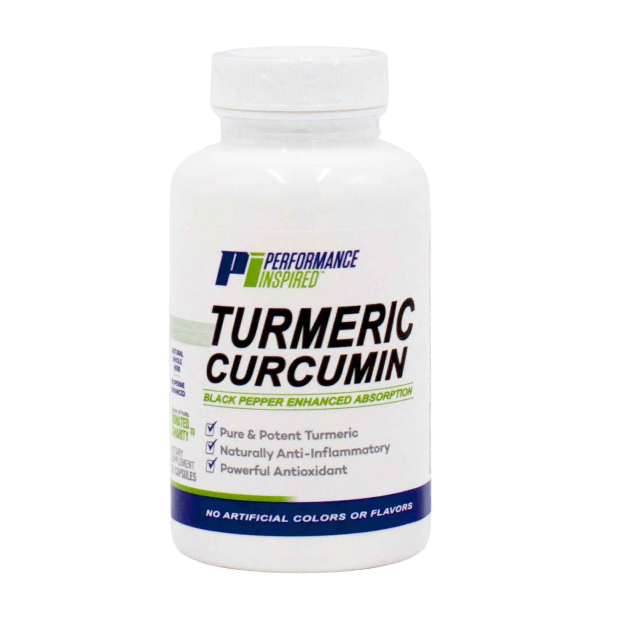 Performance Inspired Nutrition - Turmeric Curcumin All-Natural Capsules ...