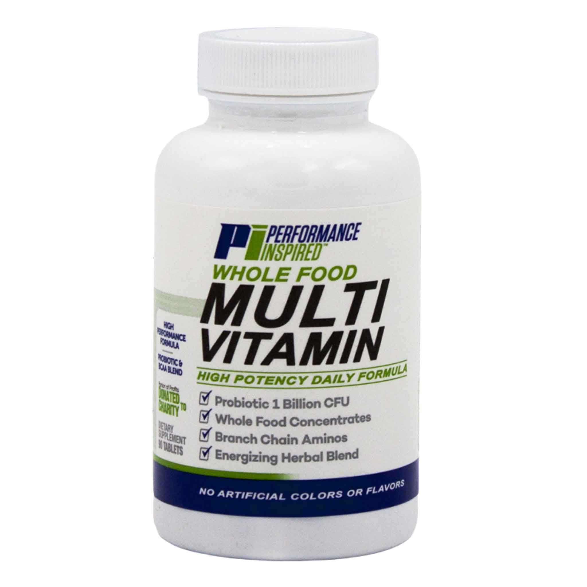 Performance Inspired Nutrition- Whole Food Multivitamin with Energy ...