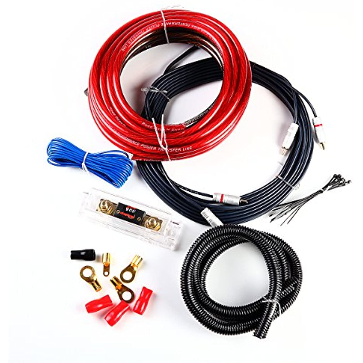 Performance Master 4 Gauge Power Amplifier/Amp Kit 1200 Watt Complete ...