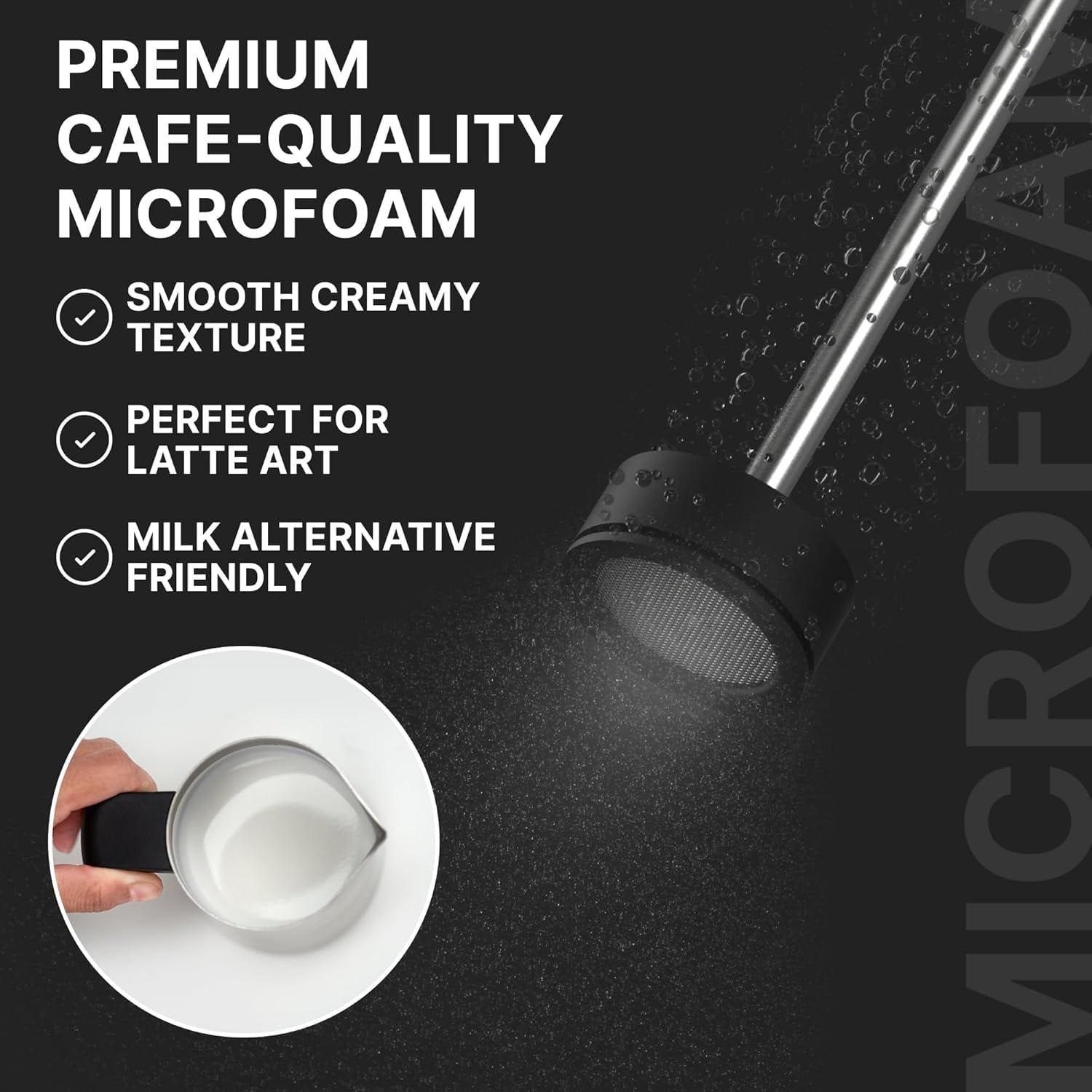 Performance Milk Foamer - NanoFoamer Lithium Handheld Frother ...