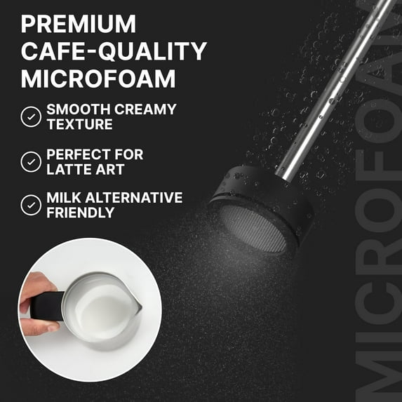 Performance Milk Foamer - NanoFoamer Lithium Handheld Frother ...