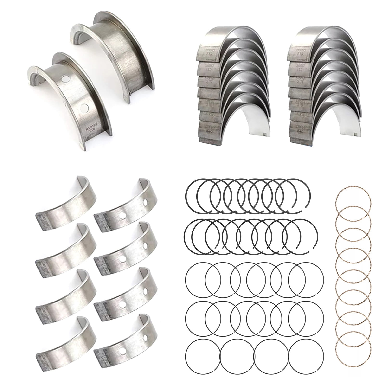 Performance Piston Rings & Main Bearings for Chevy GM LS Engines for ...
