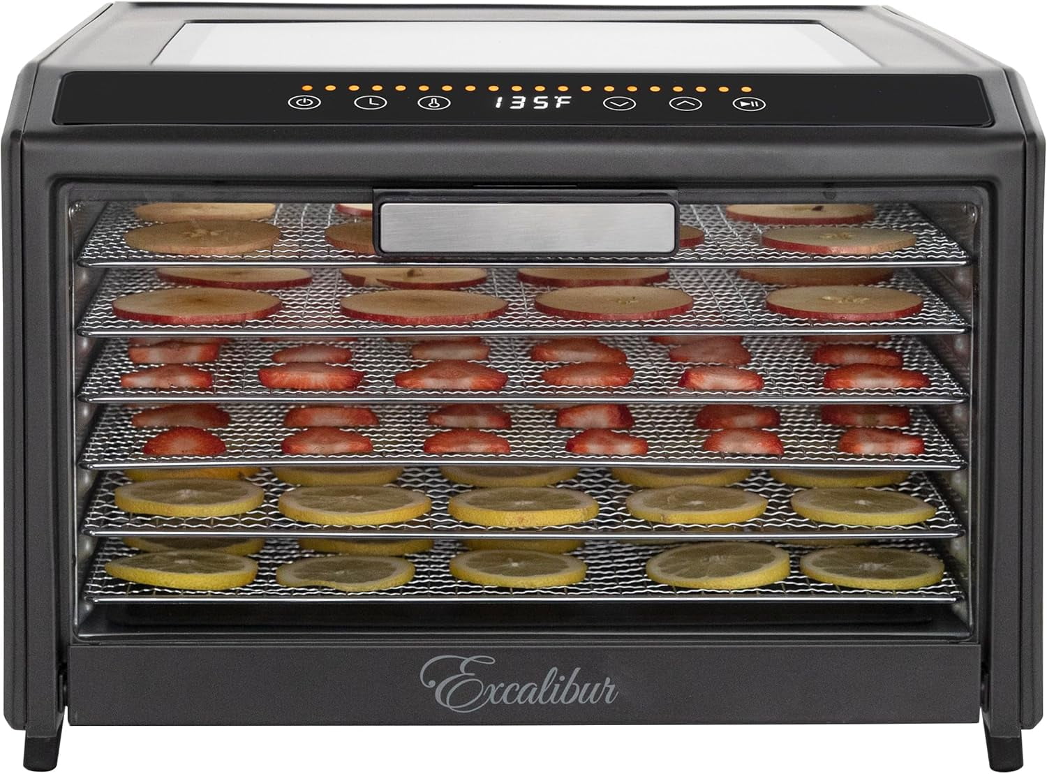 Performance Series 6-Tray Electric Food Dehydrator with Adjustable Temp ...