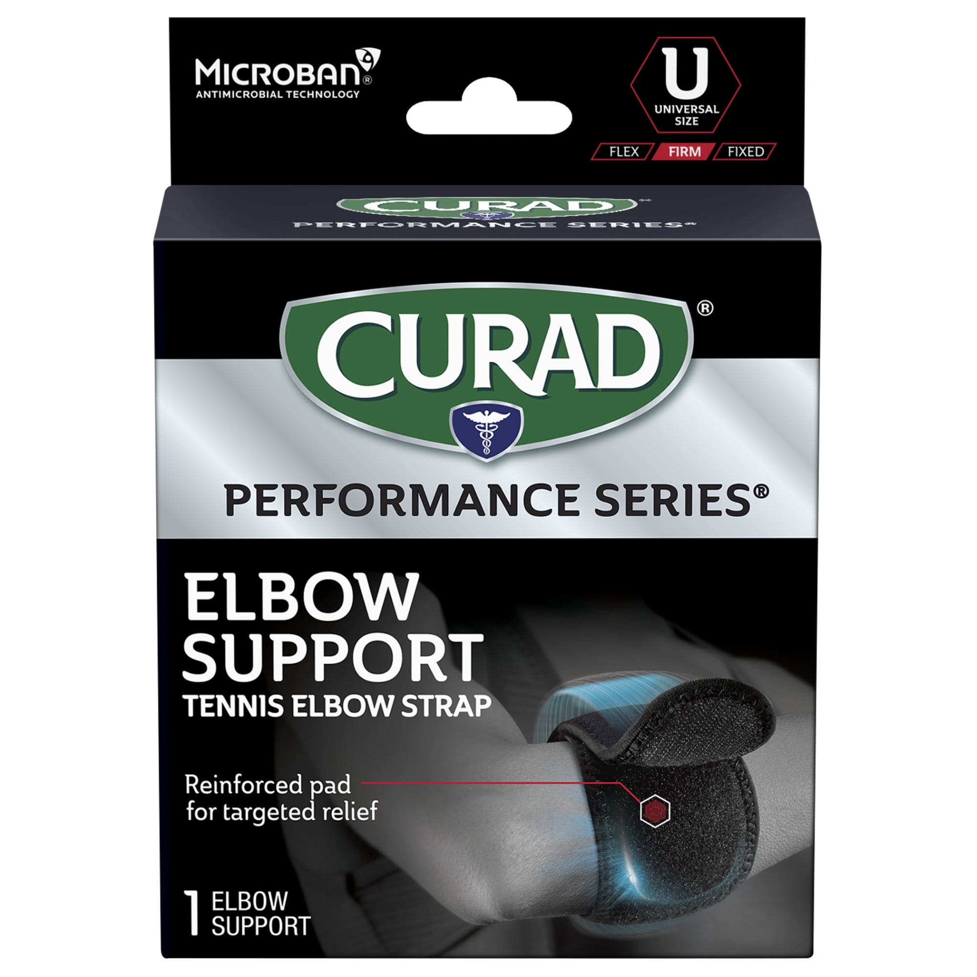 CURAD® Performance Series® Elbow Support, Tennis Elbow Strap, Universal ...