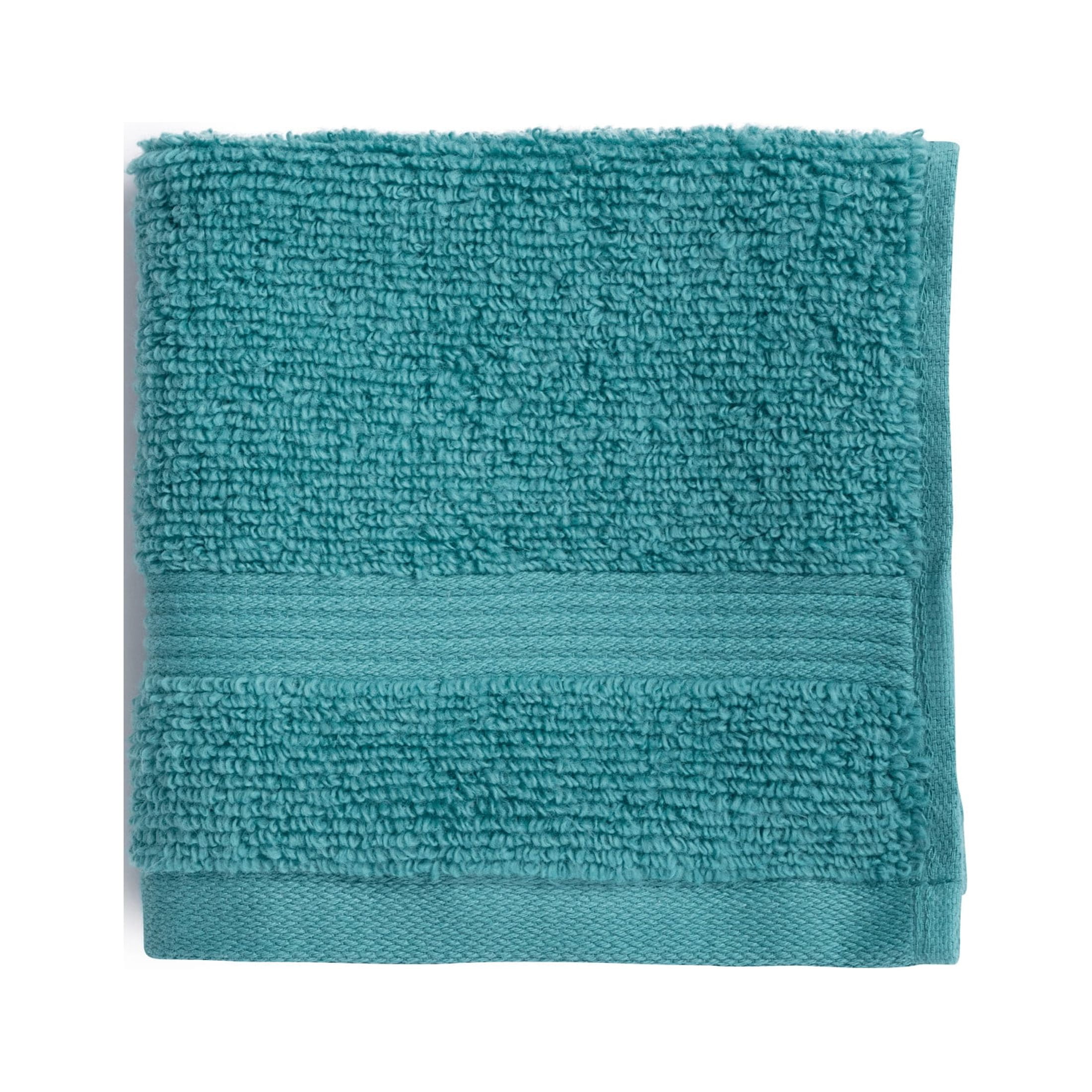 Performance Solid Wash Cloth, 12" x 12", Aqua - Mainstays - Walmart.com