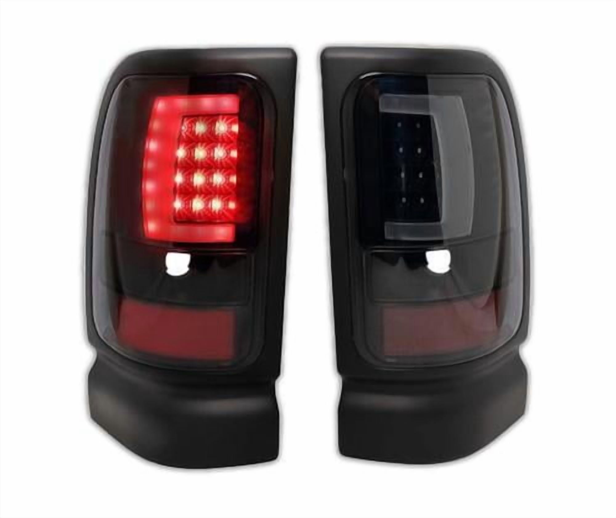 Performance Tail Light Smoked Black Housing LED C Tube Bar for Ram ...