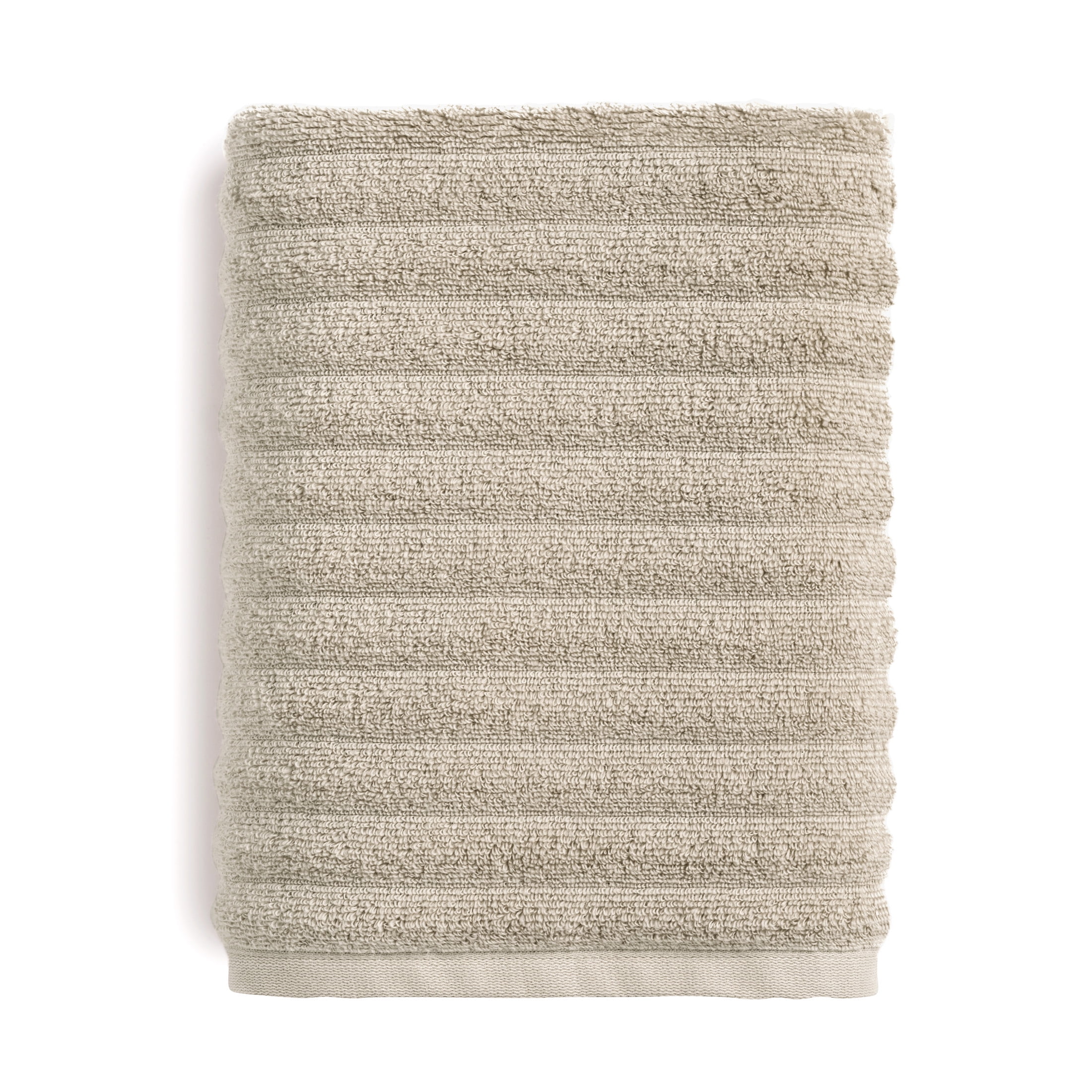 Performance Textured Bath Towel, 30" x 54", Beige - Mainstays - Walmart.com