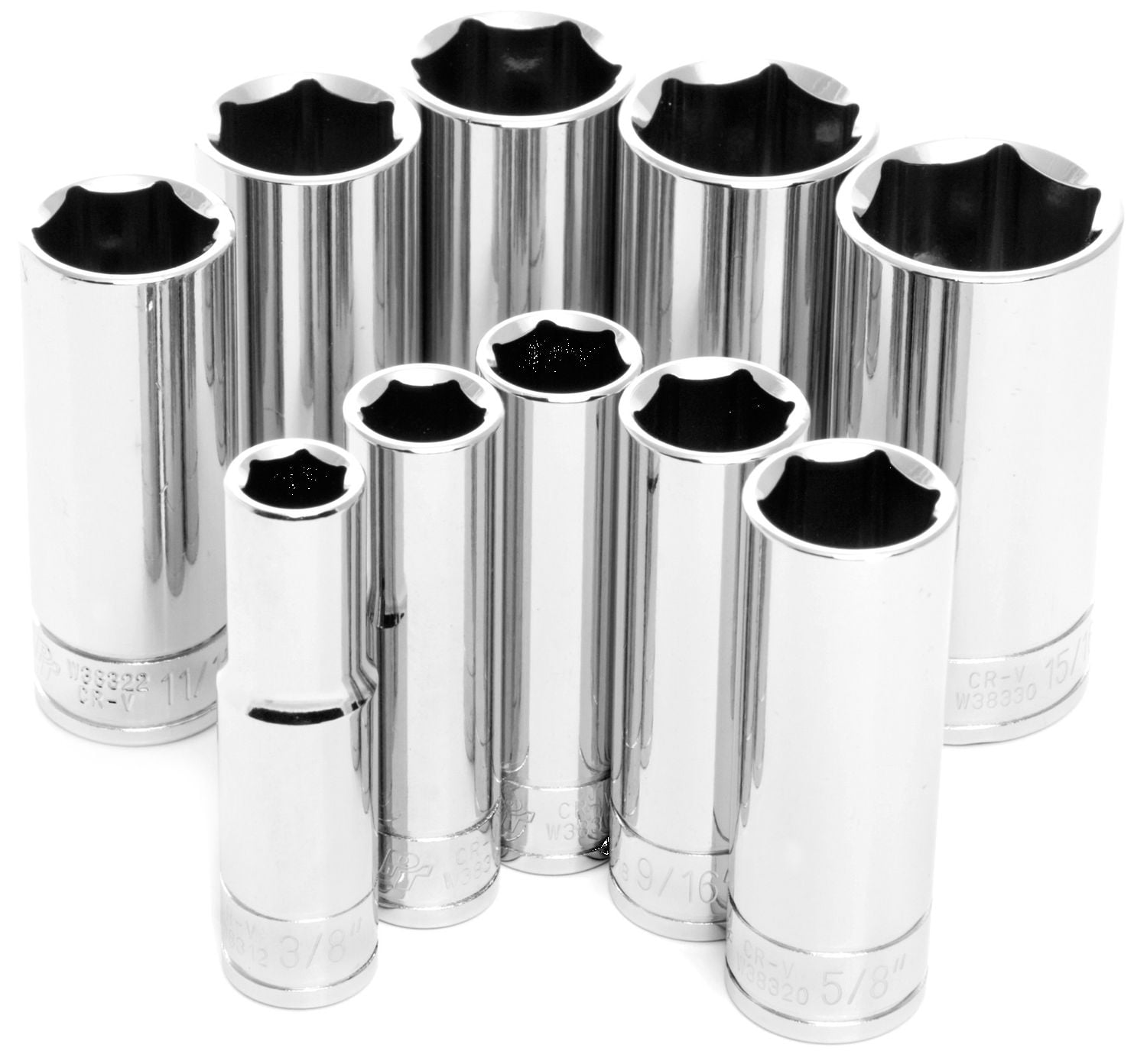 Performance Tool 3/8" Drive Deep Socket Set (W38300) - Walmart.com
