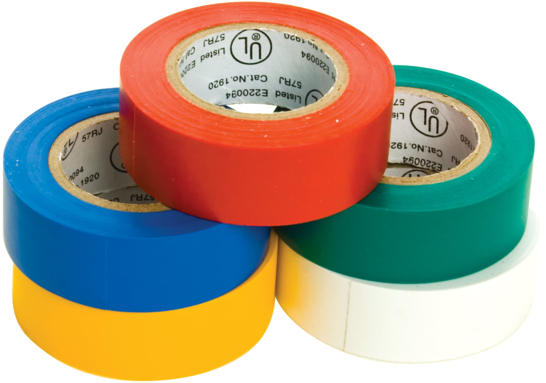 Performance Tool W549 5-Piece Color Electrical Tape - 30 Feet x 1/4 ...