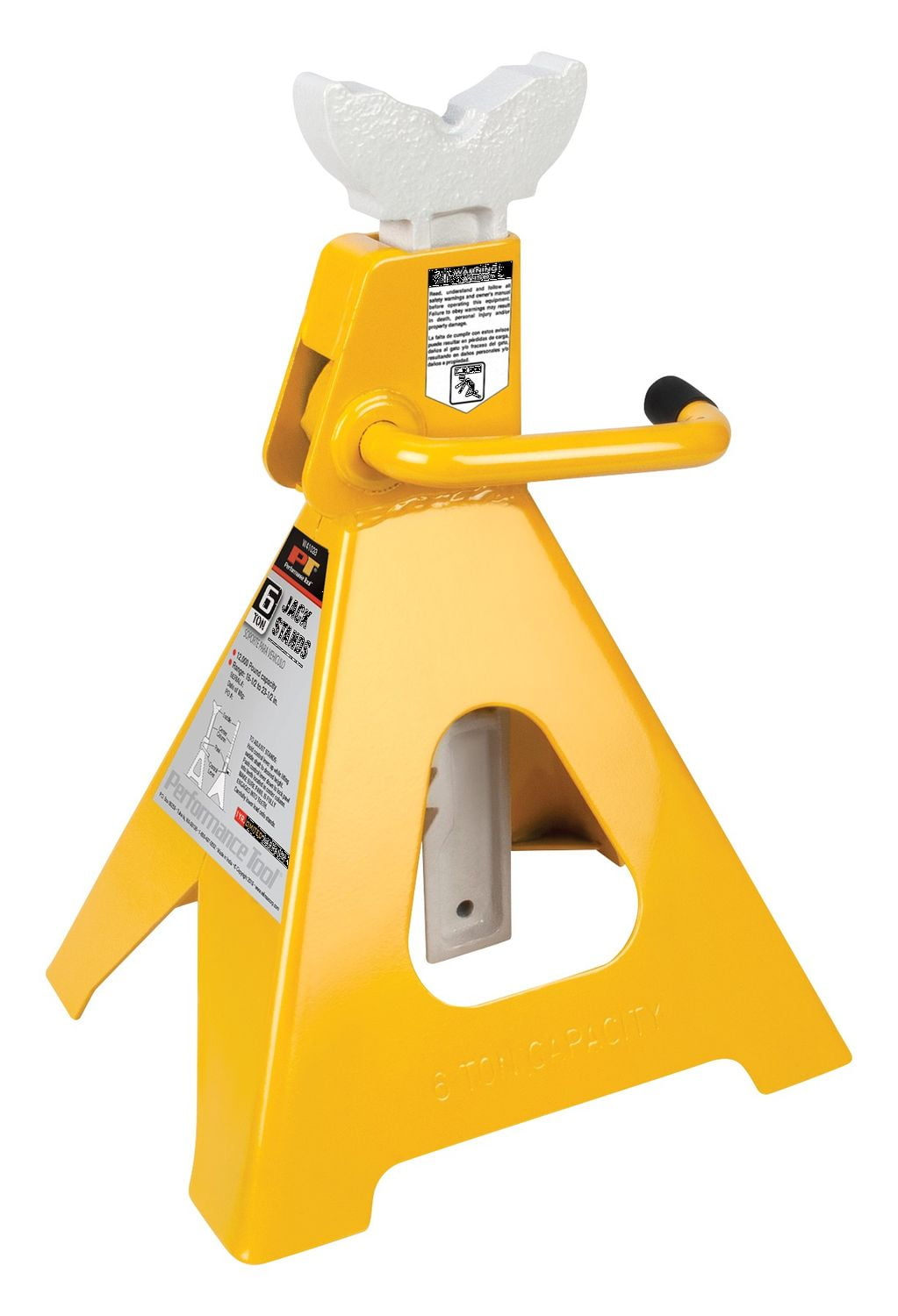 Performance Tool 6 Ton Jack Stands, Heavy Duty Steel, 12,000 lb ...