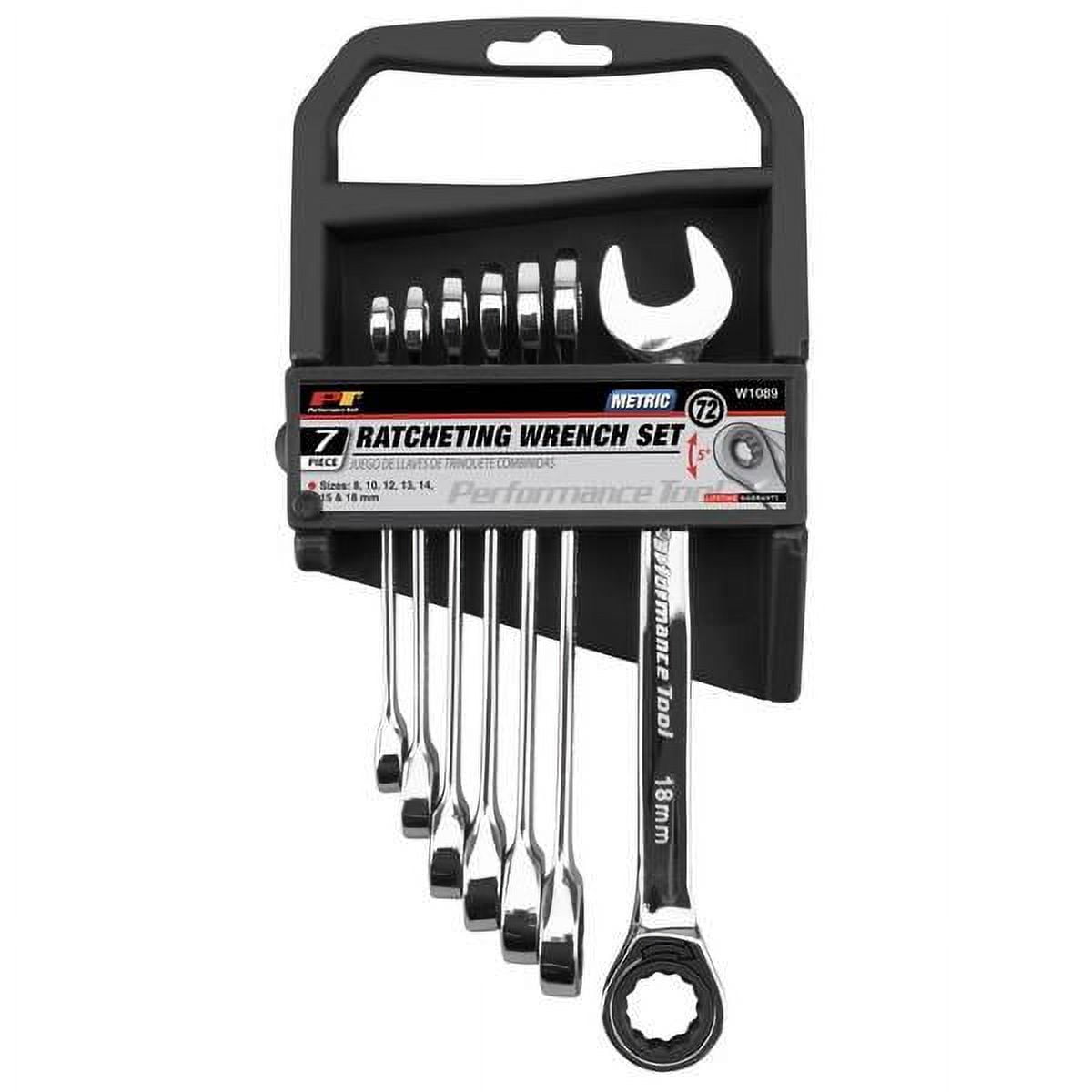 Performance Tool 7-Piece Metric Ratcheting Wrench Set - Walmart.com