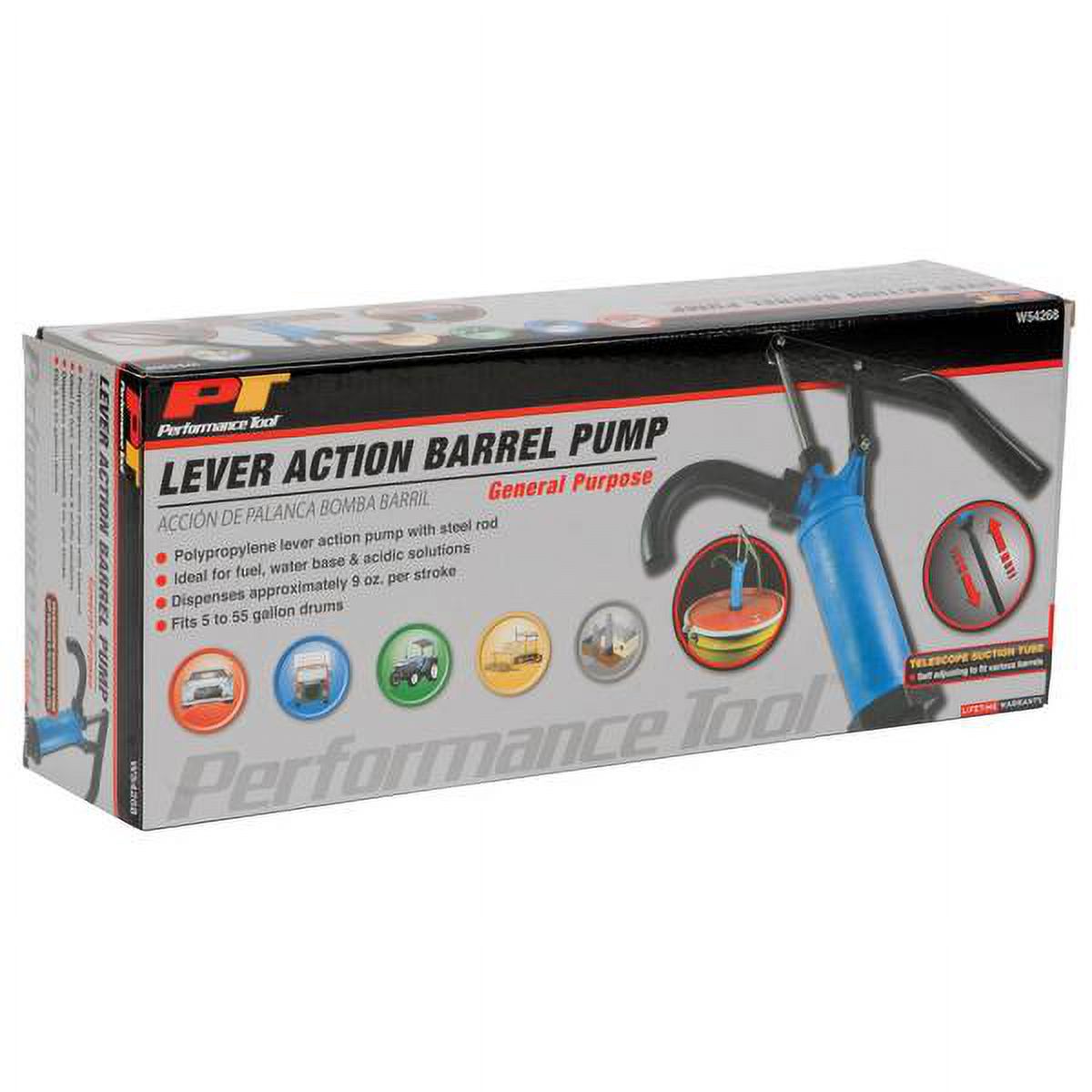 Performance Tool Blue GP Lever Action Pump - Walmart.com