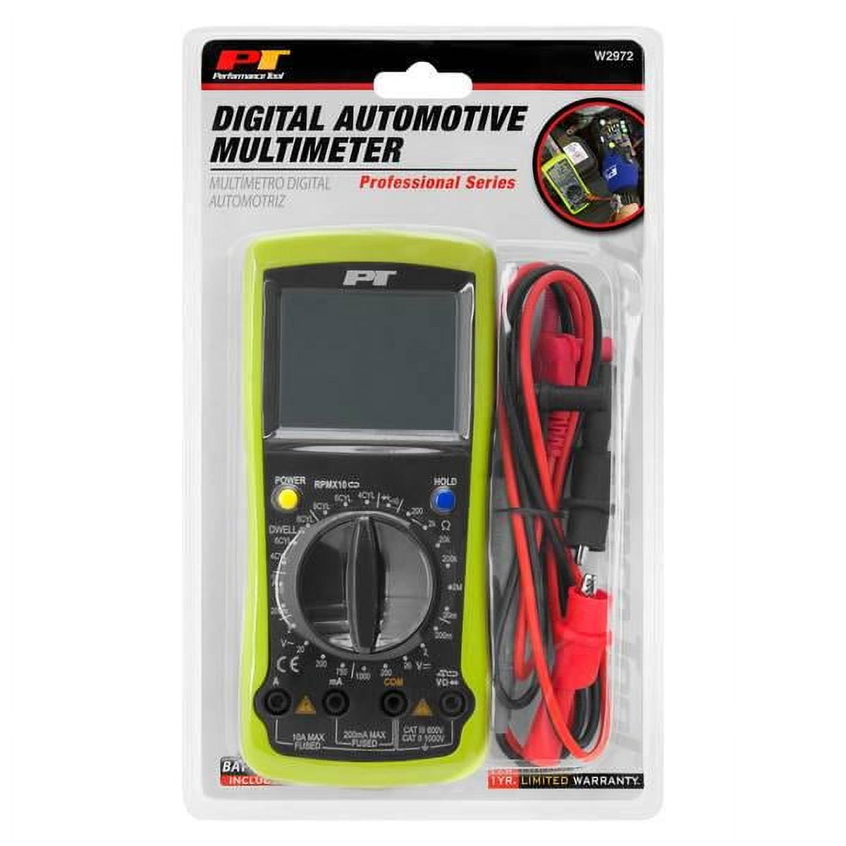 Performance Tool Digital Automotive Multimeter - Walmart.com