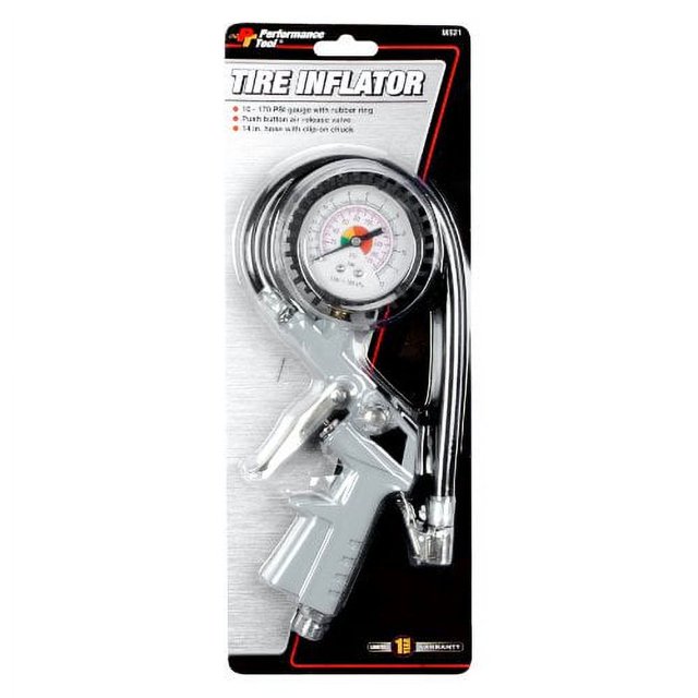Performance Tool M521 Tire Inflator with Dial Gauge - Walmart Business ...