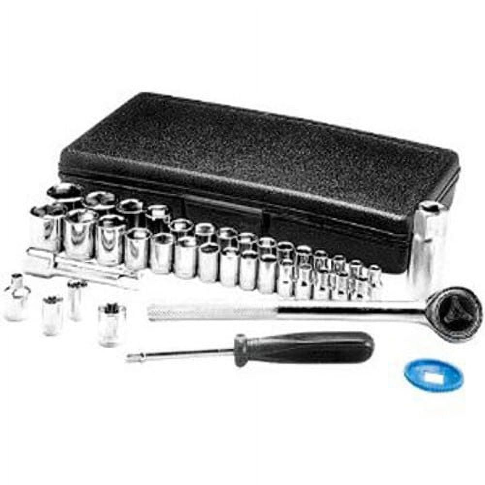 Performance Tool W1173 40 Pc 1/4"&3/8" Dr Socket Set - Walmart.com