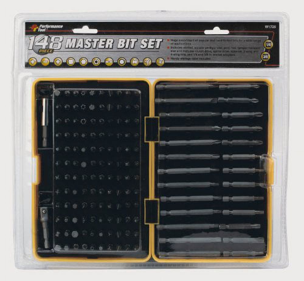 Performance Tool W1725 148pc Master Bit Set - Walmart Business Supplies