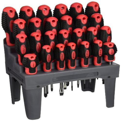 Performance Tool W1726 26pc Screwdriver set w/ rack - Walmart.com