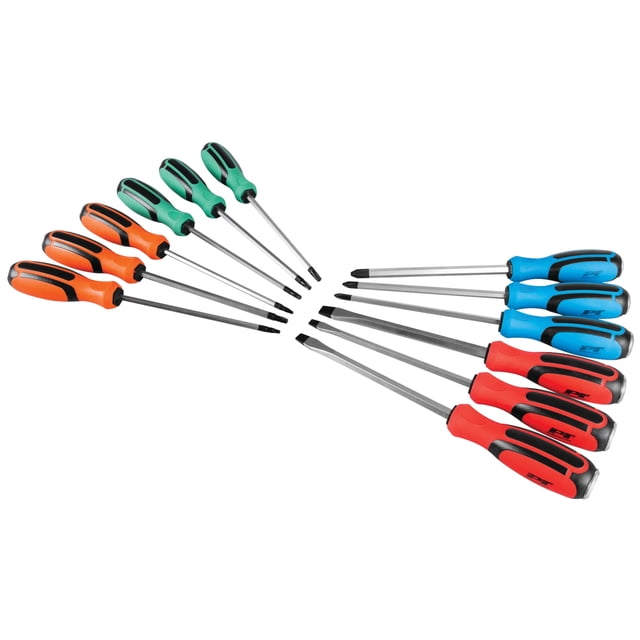 Performance Tool W1741 12Pc Go-Thru Screwdriver Set - Walmart Business ...
