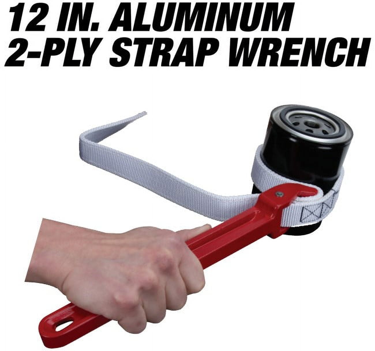 Performance Tool W2150 Strap Wrench, 34 Inch, 12 Inch Handle, Chrome ...