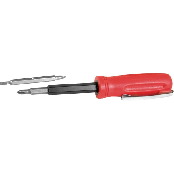 Performance Tool W3207 4-in-1 Pocket Screwdriver (Phillips & Slotted ...