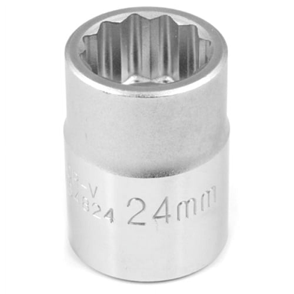 Performance Tool W34824 Chrome Socket, 3/4 Drive, 24mm, 12 Point ...